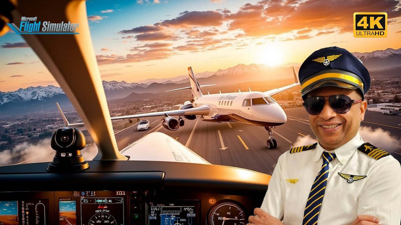 Cirrus Vision Jet Landing at Denver International Flight Simulation ...