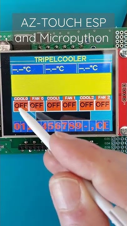 AZ-TOUCH ESP running GUI written in Micropython - YouTube