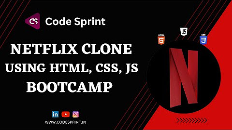 Netflix Clone using HTML, JS, and CSS | Code Sprint - YouTube