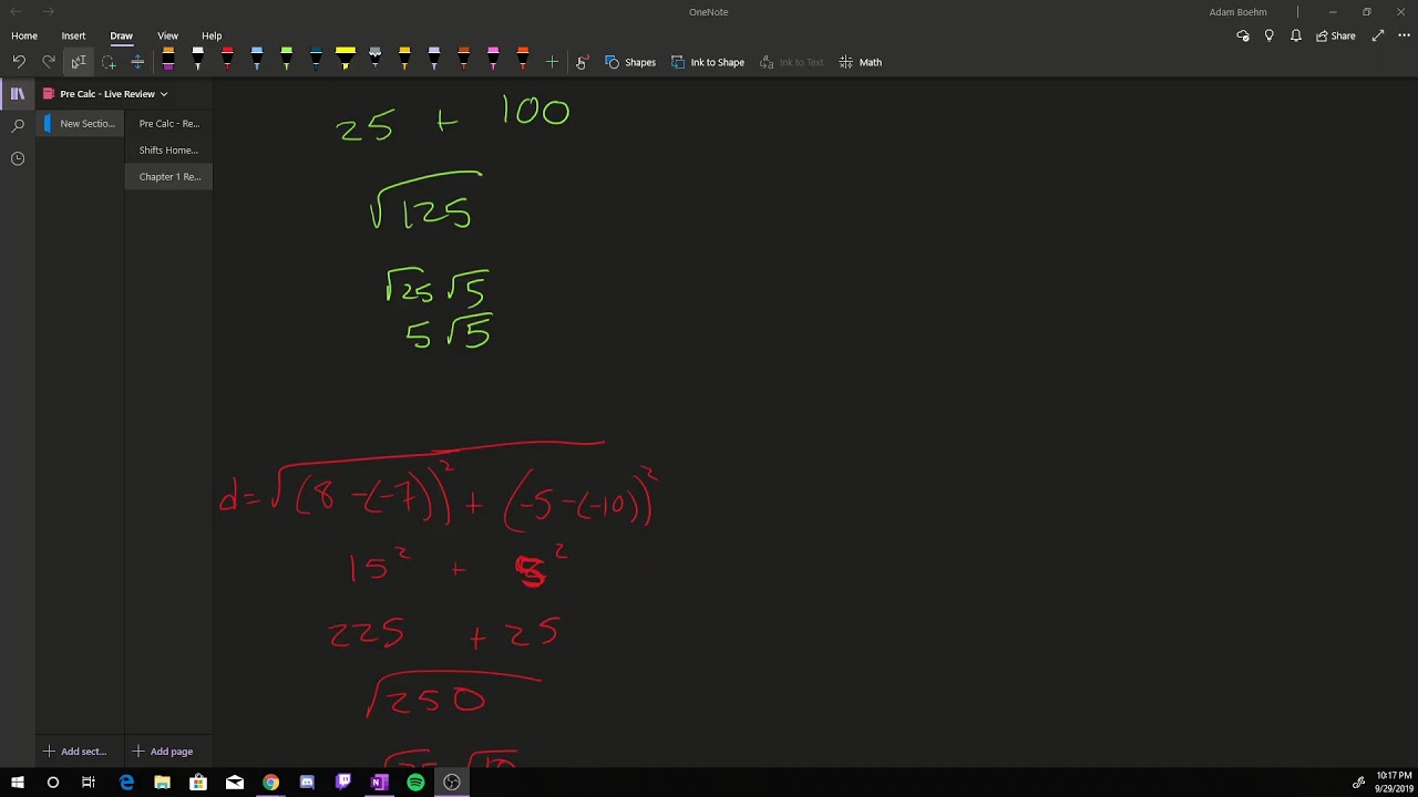 Pre Calc - Test 1 - Review - YouTube