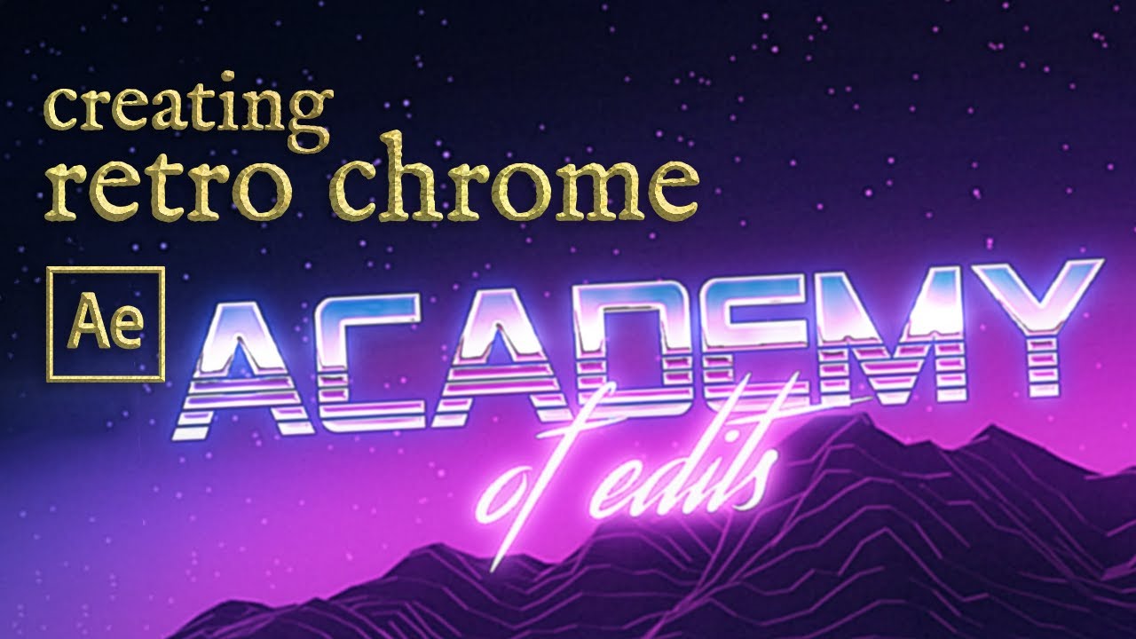 creating an 80s retro chrome look without plugins – after effects ...