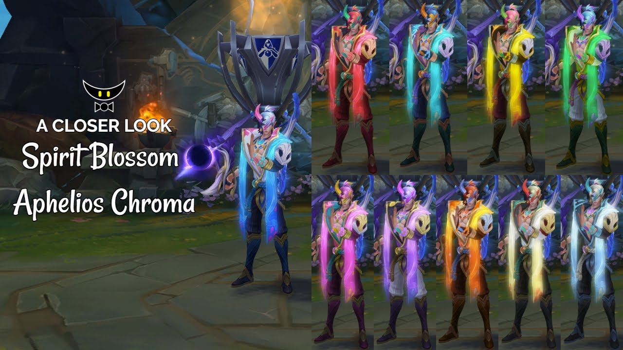 Spirit Blossom Aphelios Chroma - YouTube