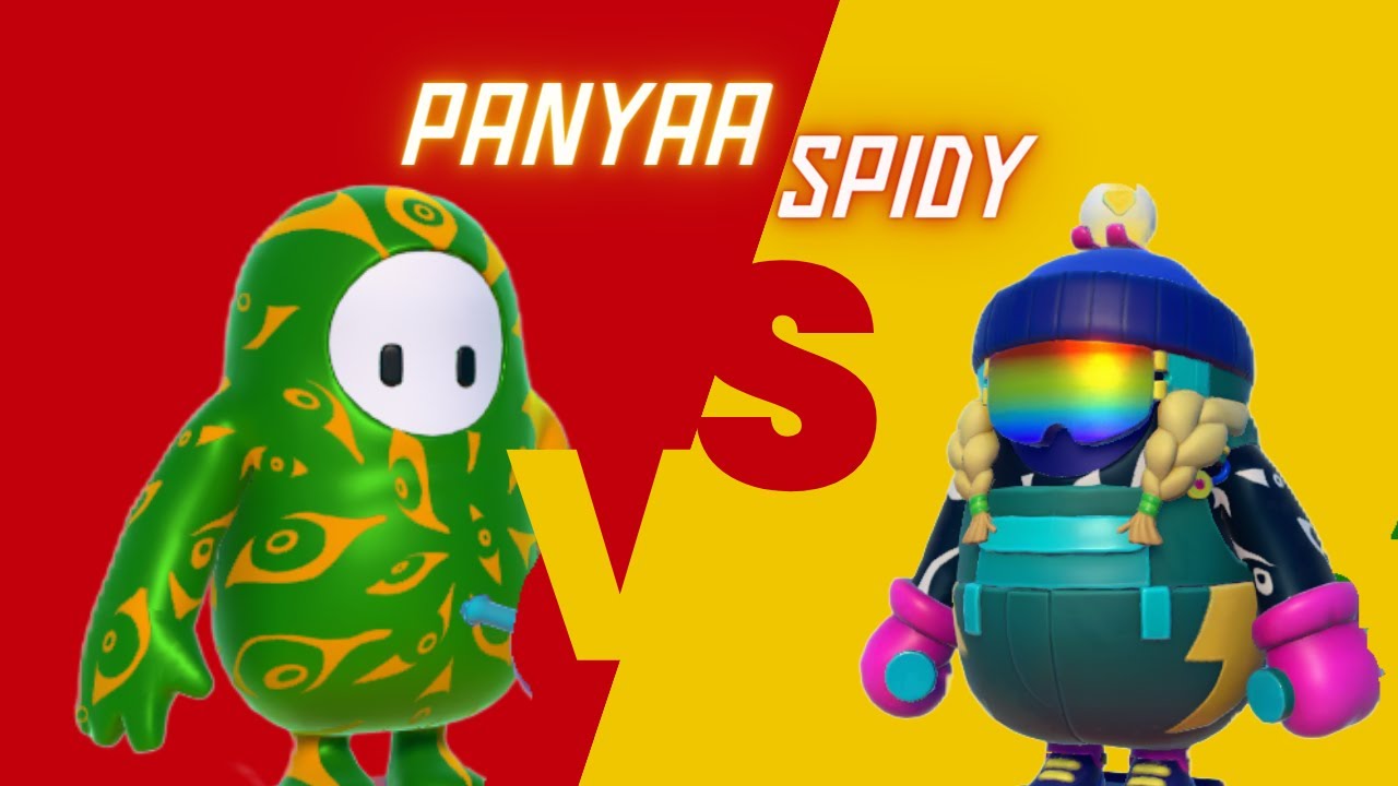 Panyaa VS Spidy ( Fall guys gameplay ) - YouTube
