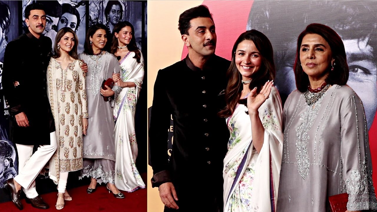 Ranbir Kapoor, Alia Bhatt, Neetu Kapoor & Riddhima Kapoor | 100 ...