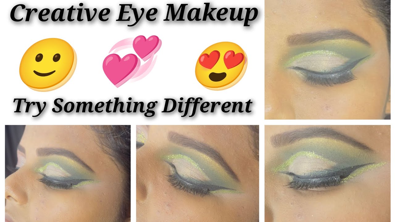 Wing Eyeliner With Glitter Look💞 Tutorial😍#makeup #eyemakeup #video # ...