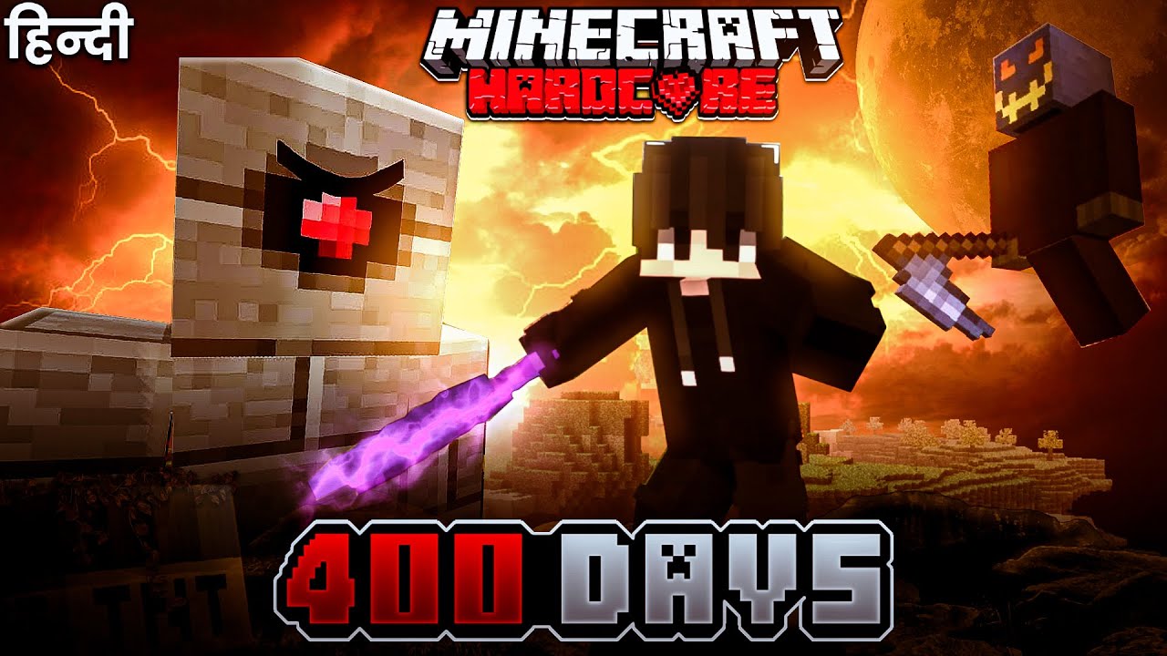 I Survive 400 Days in DRAGON vs VIKINGS in Minecraft (हिंदी) | Close to ...
