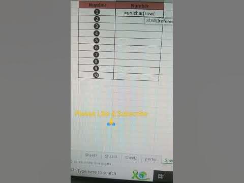 Unichar formula in MS Excel - YouTube