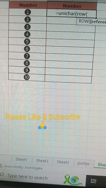 Unichar formula in MS Excel - YouTube