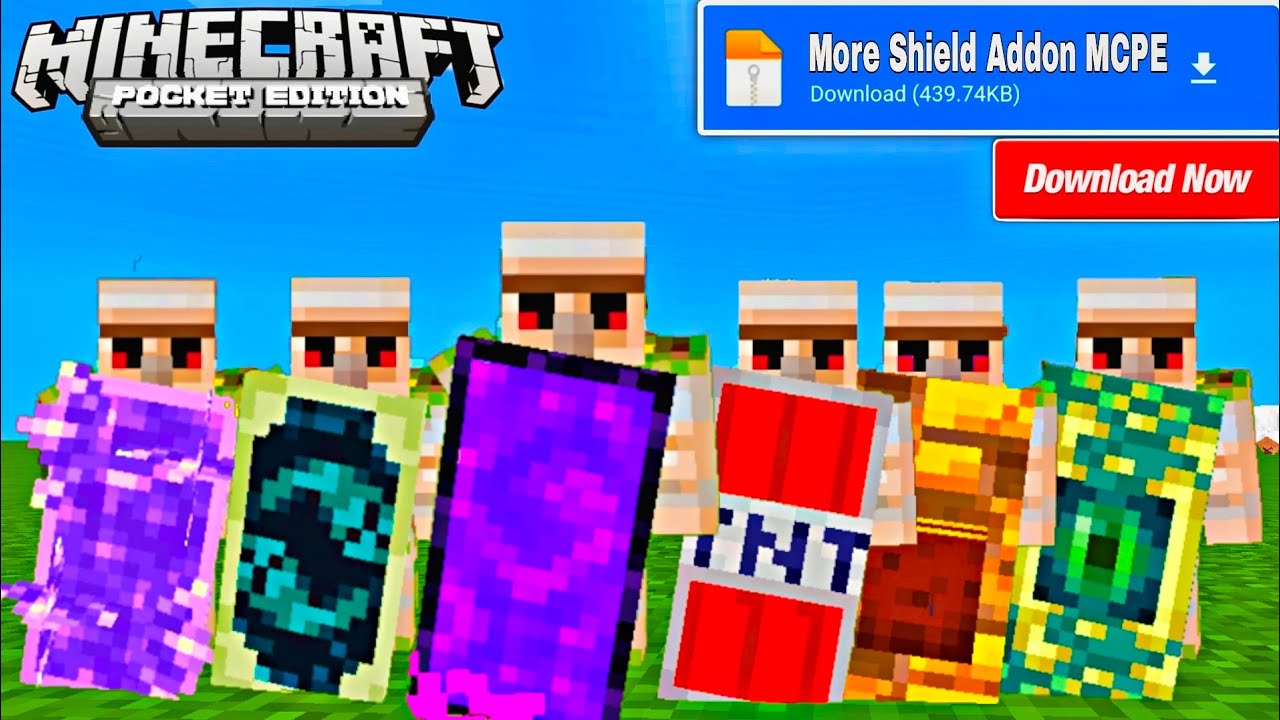 More Shields Addon For Minecraft PE 1.19 | Extra Shields Addon For Minecraft PE | MCPE ADDON ...