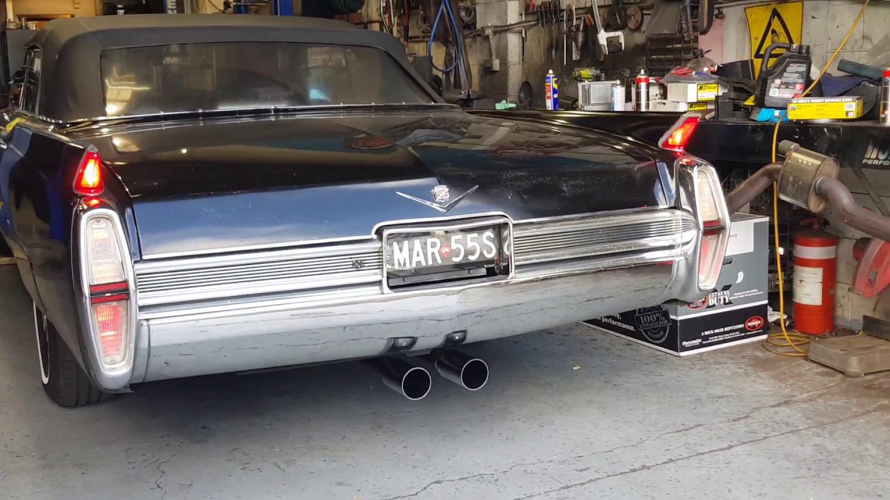 Custom Exhaust - 64 Cadillac - YouTube