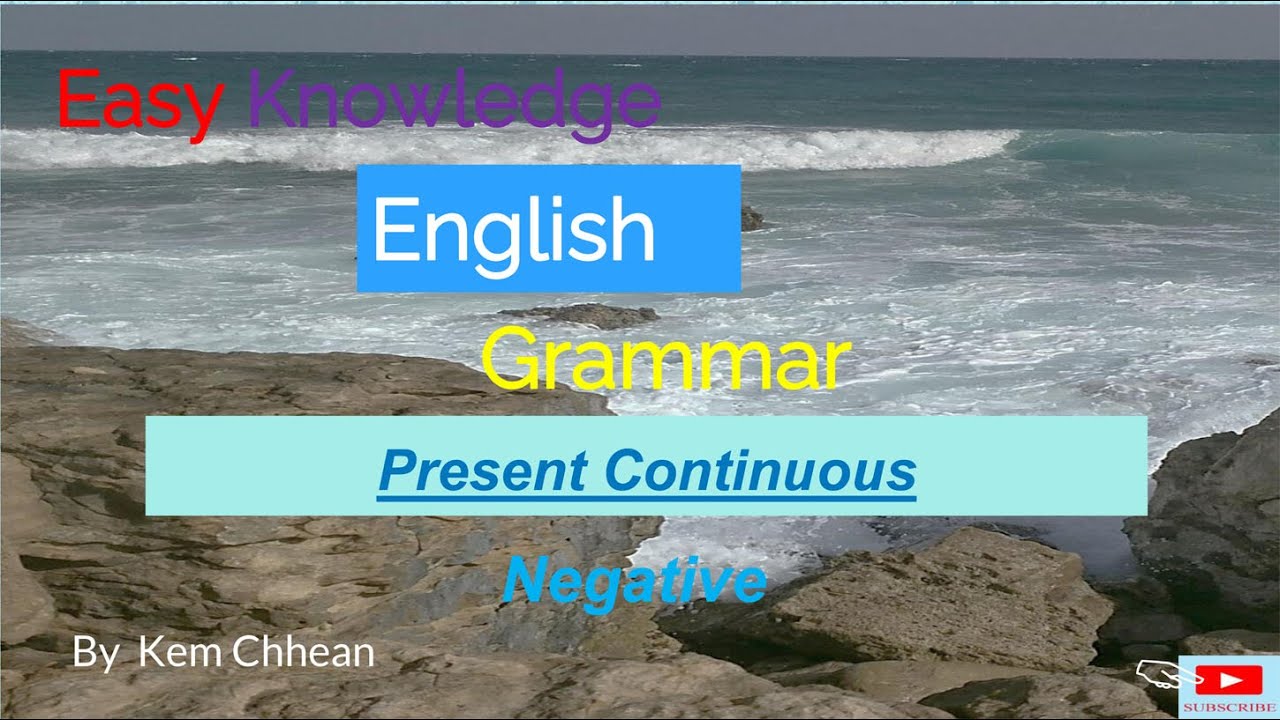 Present Continuous _ Negative - YouTube