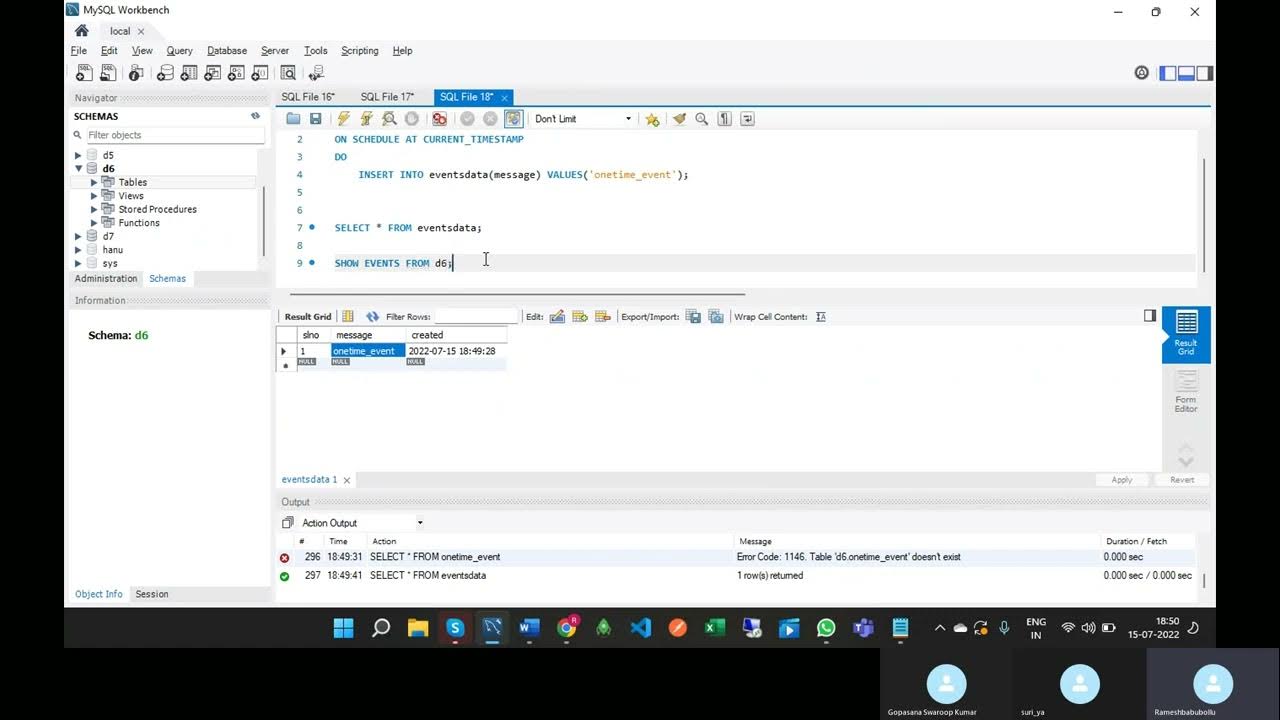 Part 44 - Events - One Time Event in MySQL - YouTube