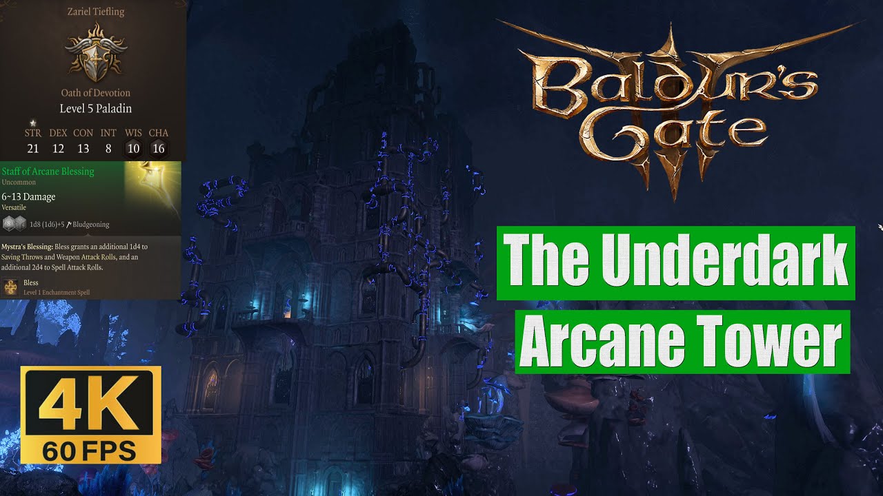 Baldur's Gate 3 Walkthrough The Underdark Arcane Tower - YouTube
