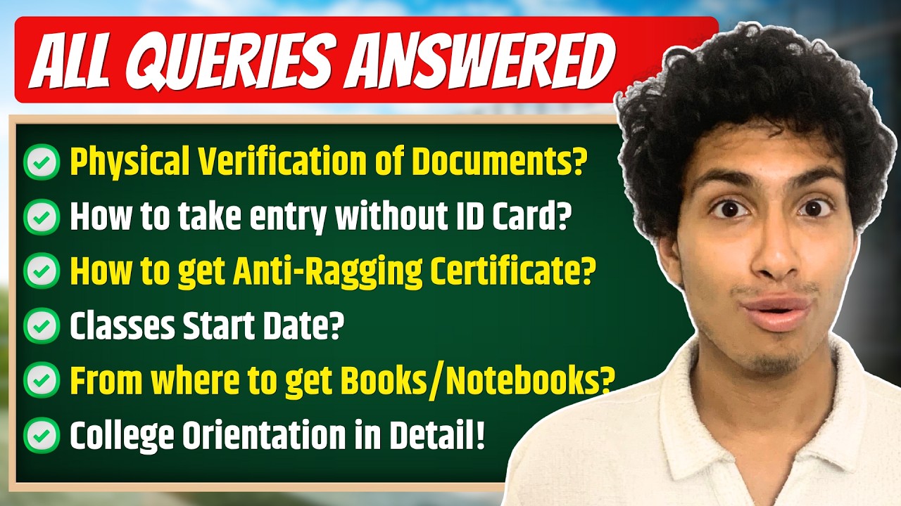 Detailed Explanation of 6 Most Important Queries 🥳 | For Colleges after CSAS - YouTube