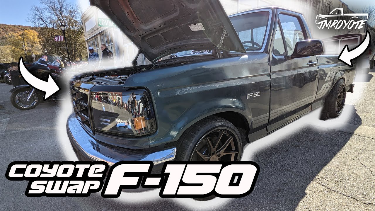 Did @256garage help us get our Coyote Swap F150 running? - YouTube