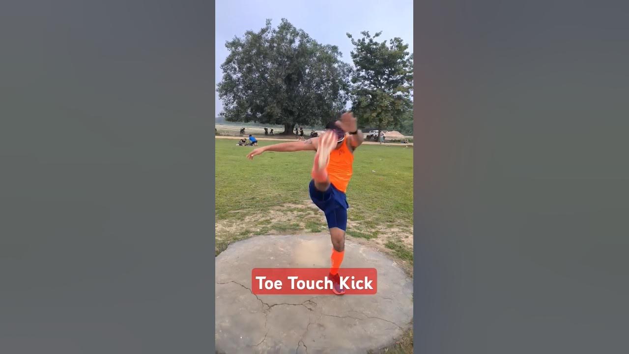 How to Do Toe Touch Kick with Squats. Squats With Front Kick. - YouTube
