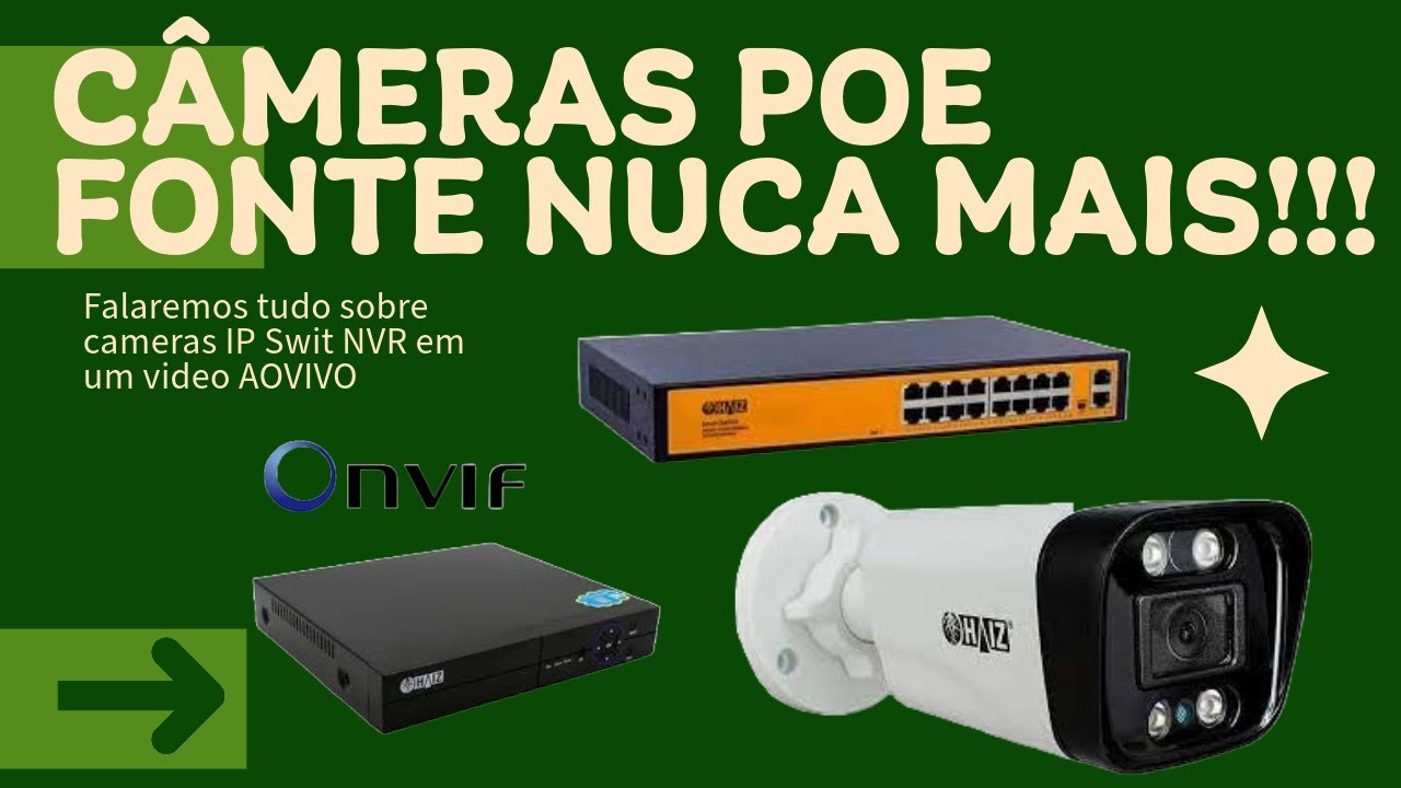CÂMERAS POE FONTE NUCA MAIS!!! - YouTube