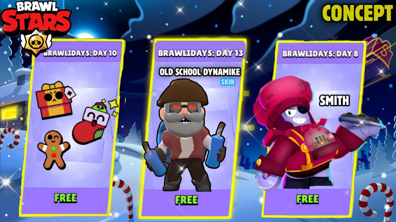 brawlidays 2021 ALL FREE Gifts! - YouTube