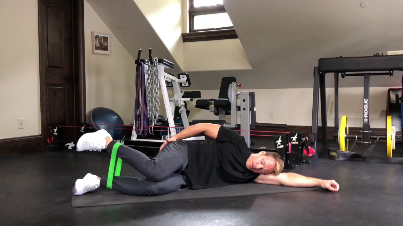 Miniband Side-Lying Reverse Clamshell - YouTube