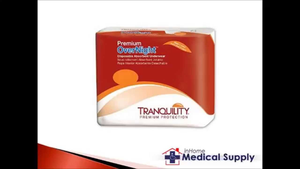 Tranquility Premium Overnight Disposable Adult Underwear - YouTube
