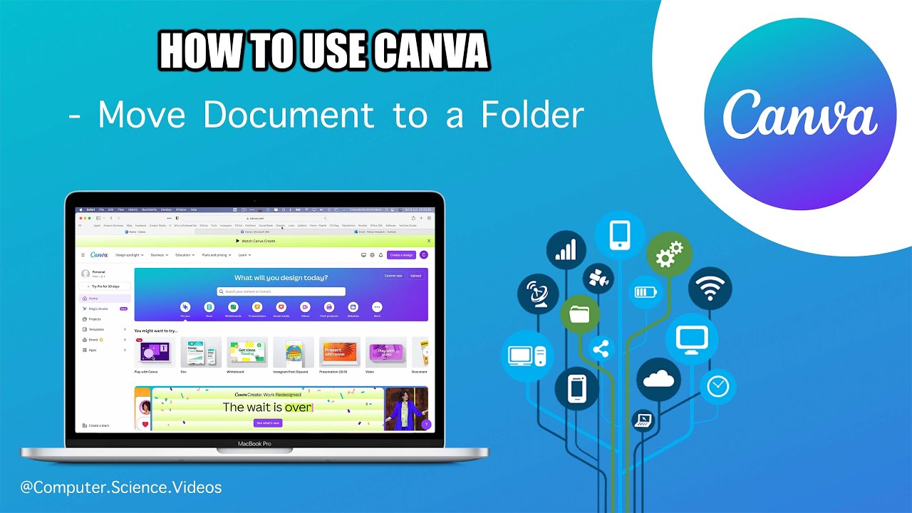 How to MOVE Your Document to a Folder On Canva Using a Mac / Desktop ...