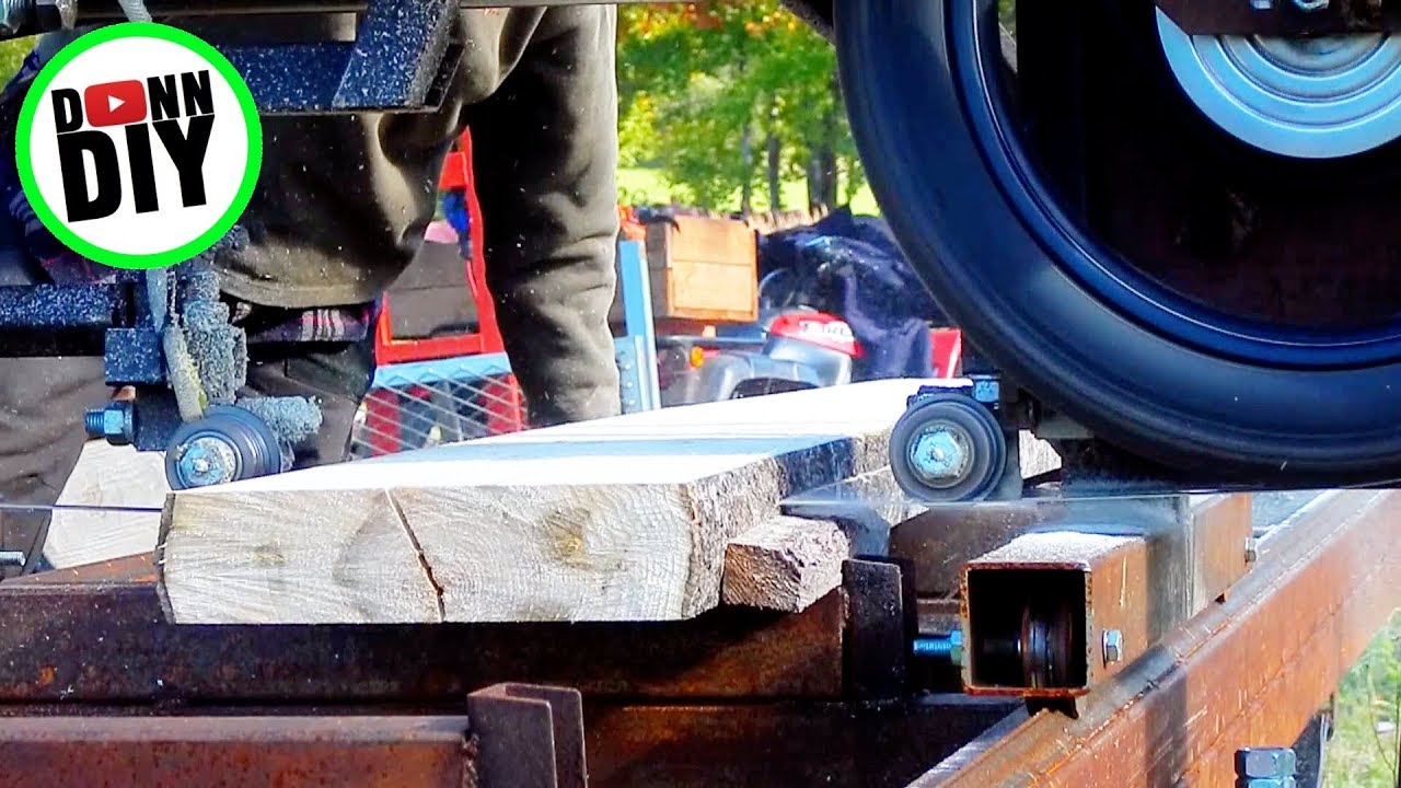 Felling & Milling Aspen - Band Sawmill Build #24 - YouTube