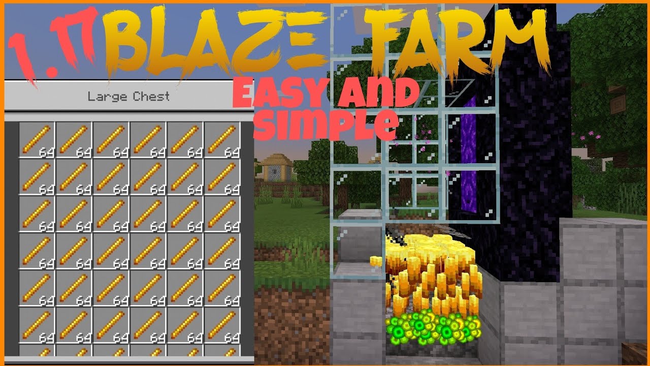 Minecraft bedrock Blaze farm tutorial | Easy portal based farm | Mcpe 1 ...