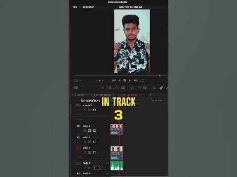 How To Add Text Behind Character In Davinci Resolve - YouTube