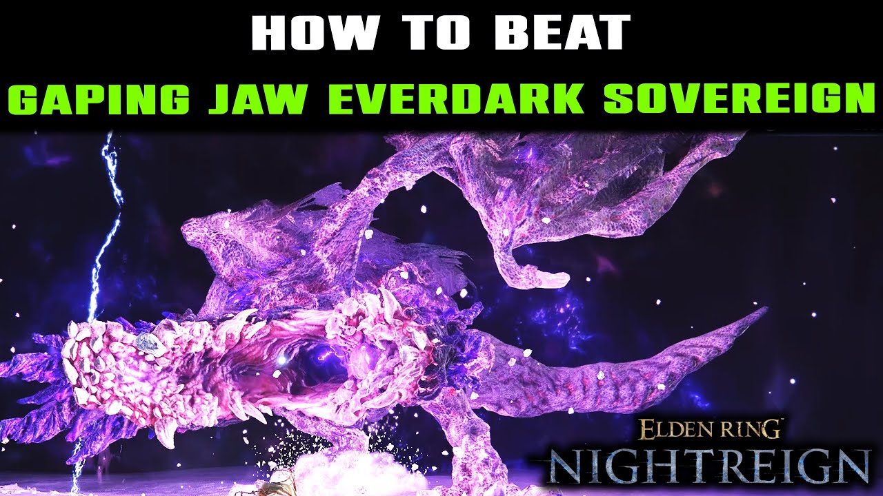Adel Baron of Night Everdark Sovereign (Gaping Jaw) Beat EASY | Boss ...