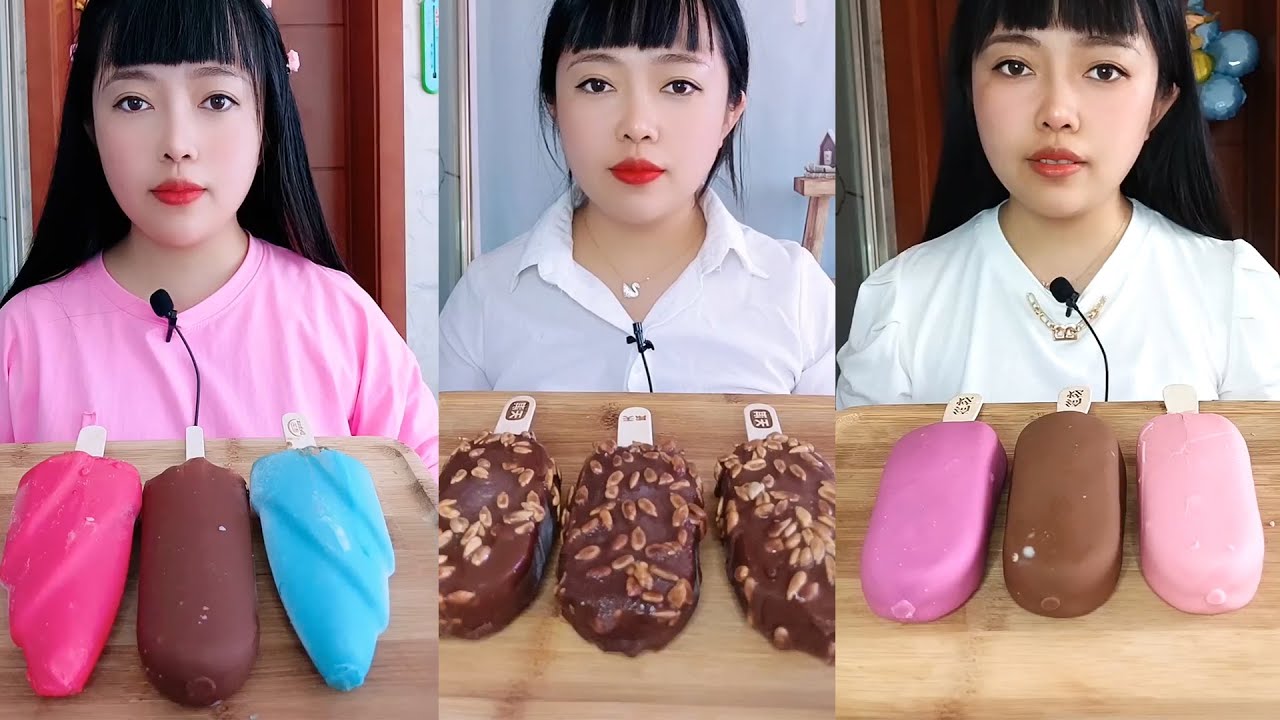 Ice cream all is delicious very eating show asmr - YouTube