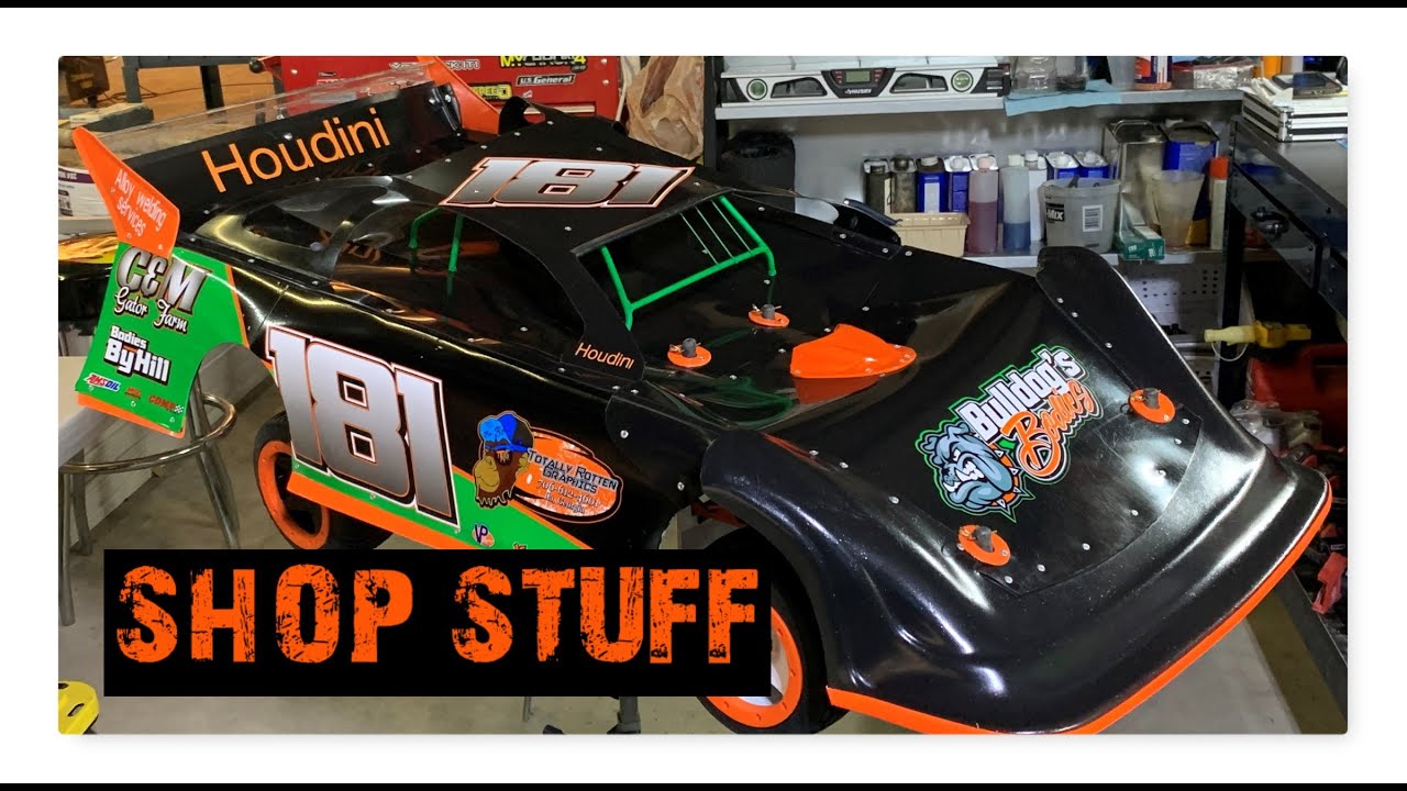 1/5 Scale Dirt Late Model and Shop Stuff - YouTube