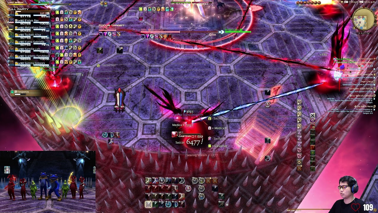 FFXIV Asphodelos: The Fourth Circle (Savage) [P4S] Part 2 RDM POV - YouTube