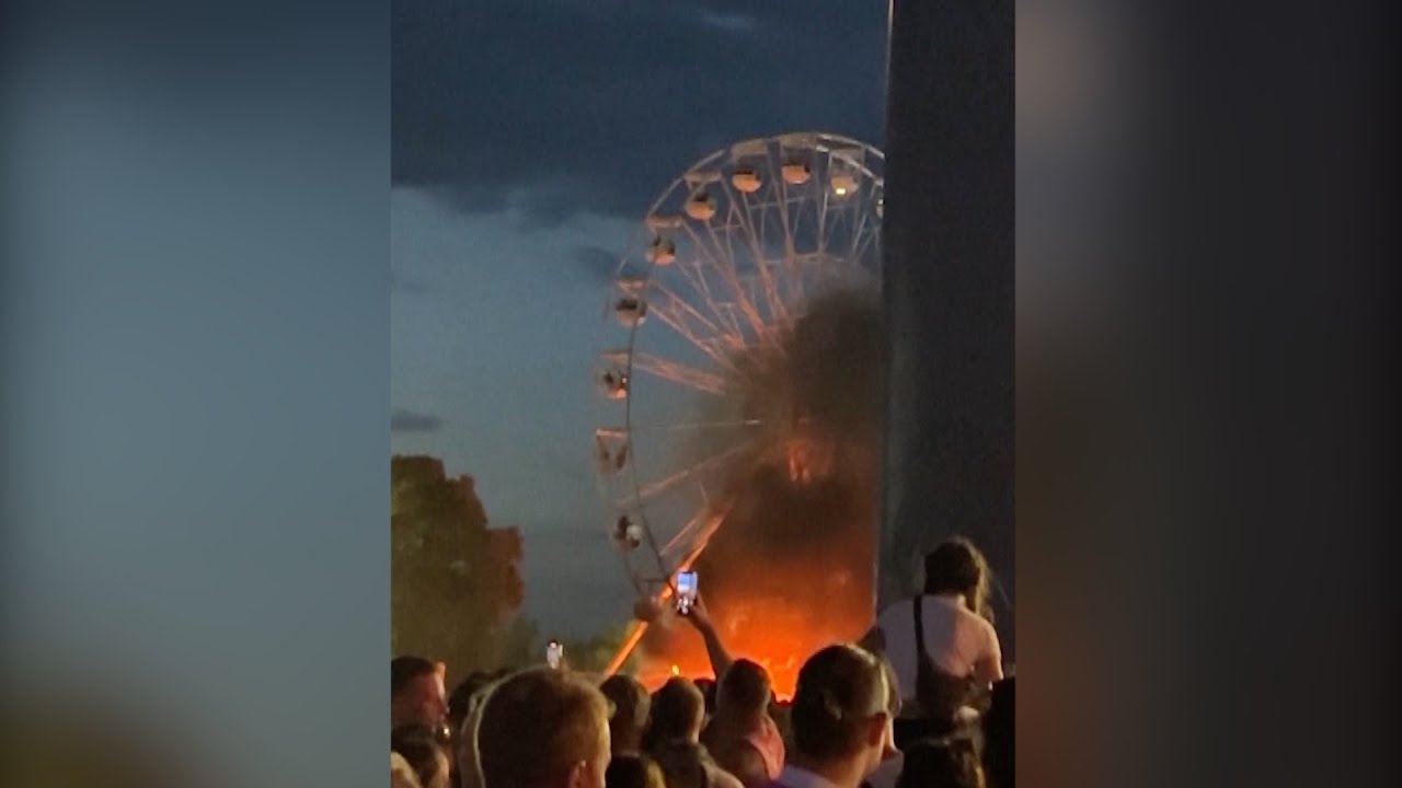 At least 23 injured after fire breaks out on Ferris wheel in Germany ...