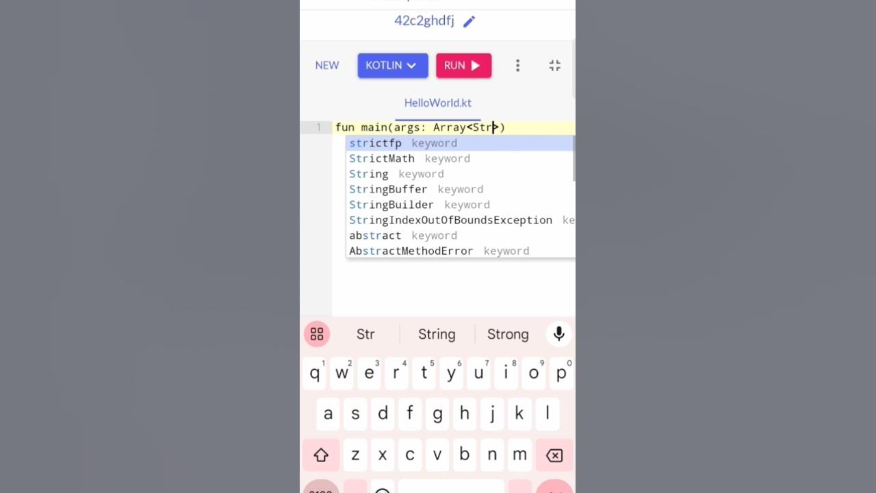 kotlin first program #kotlin #omkarcode - YouTube