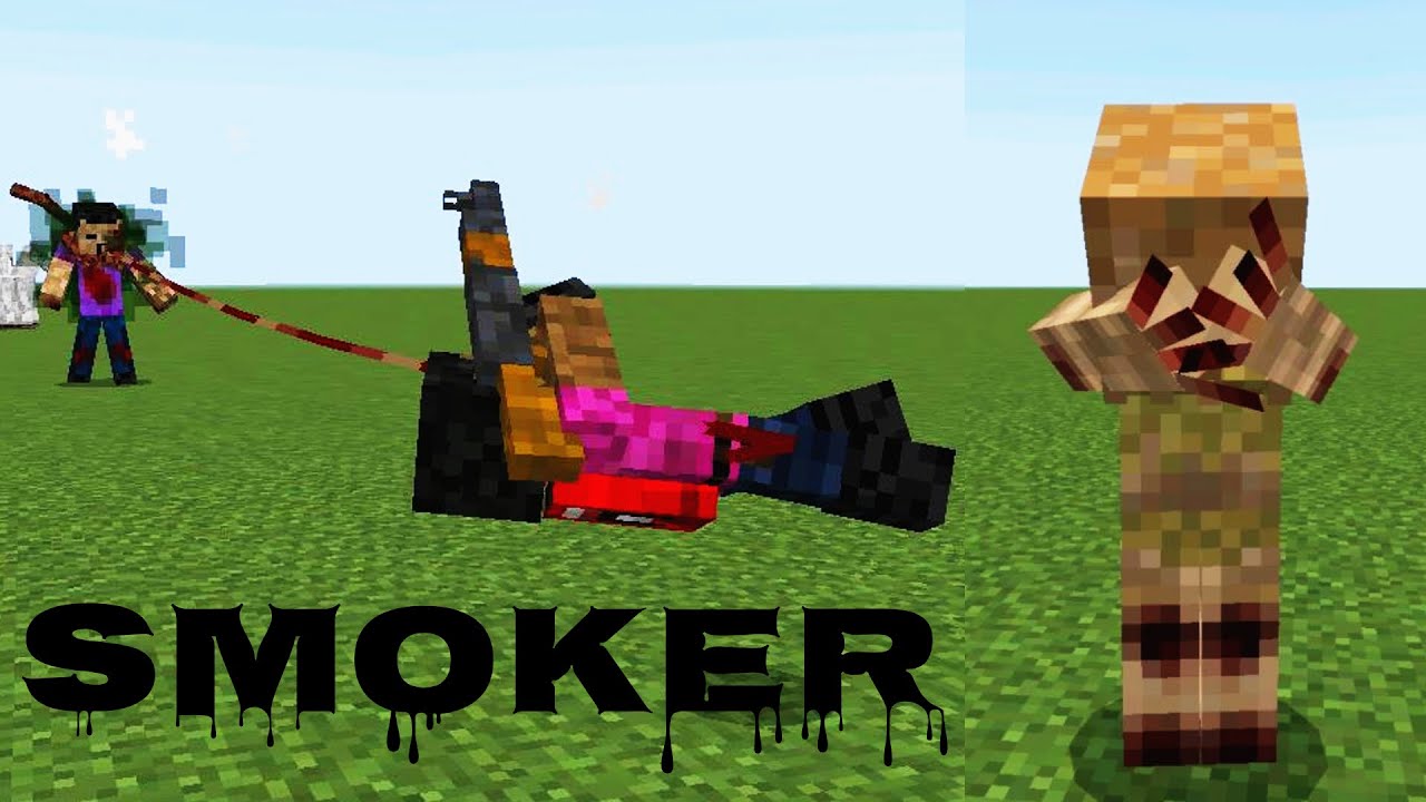 Left 4 Dead 2 addon in Minecraft PE Bedrock edition - YouTube