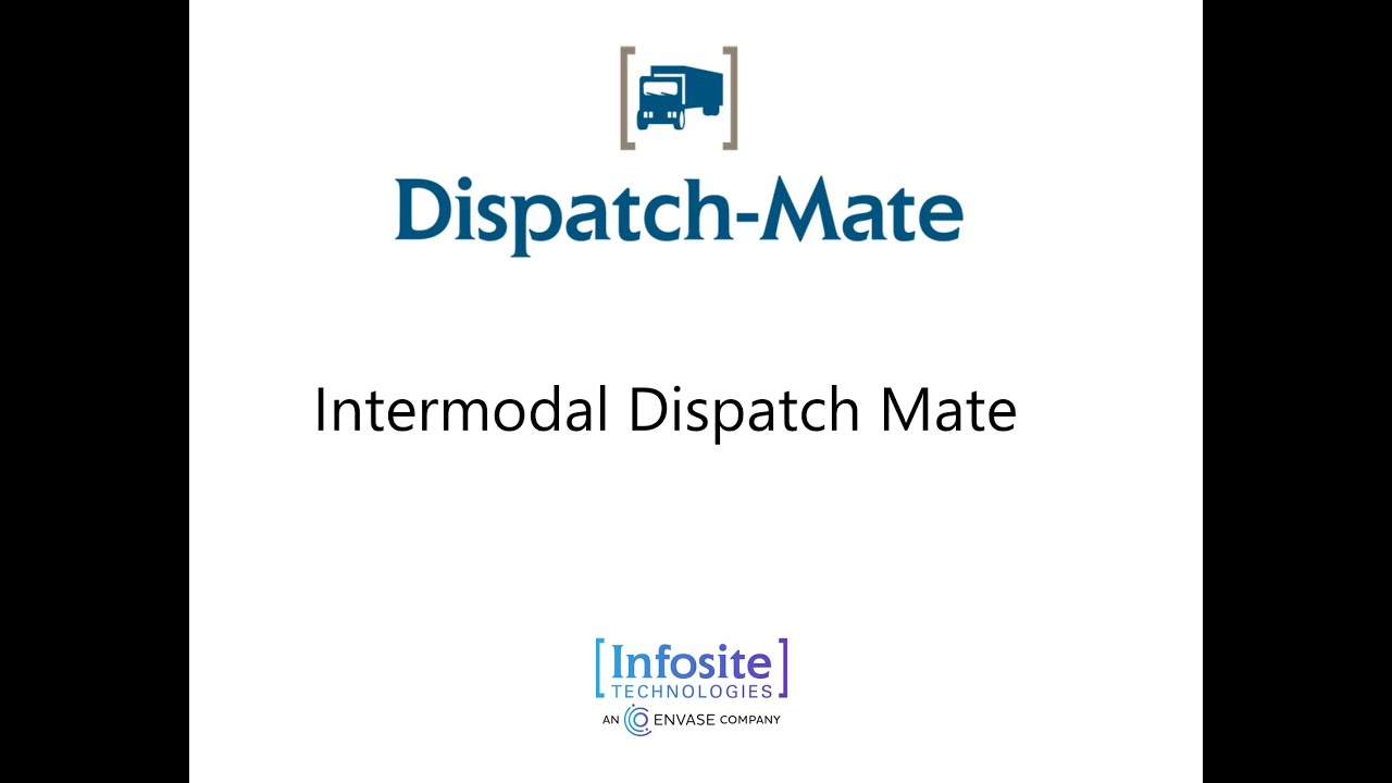 Intermodal Dispatch Mate - YouTube