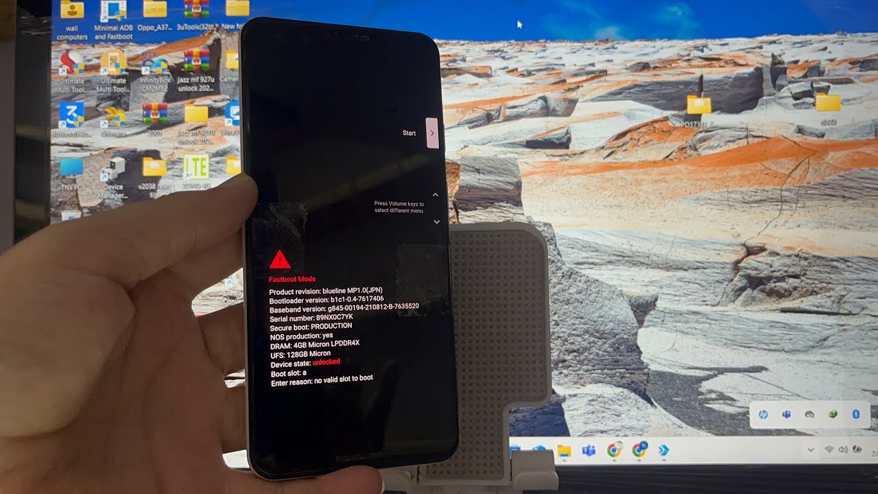 google pixel device state error stuck on fastboot mode ! - YouTube