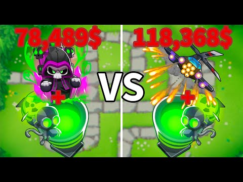 BTD 6 Wizard Monkey and Mortar Monkey vs Heli Pilot and Mortar Monkey ...