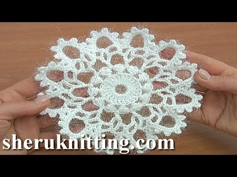 How to Crochet 12-Pointed Snowflake Part 2 of 2 - YouTube