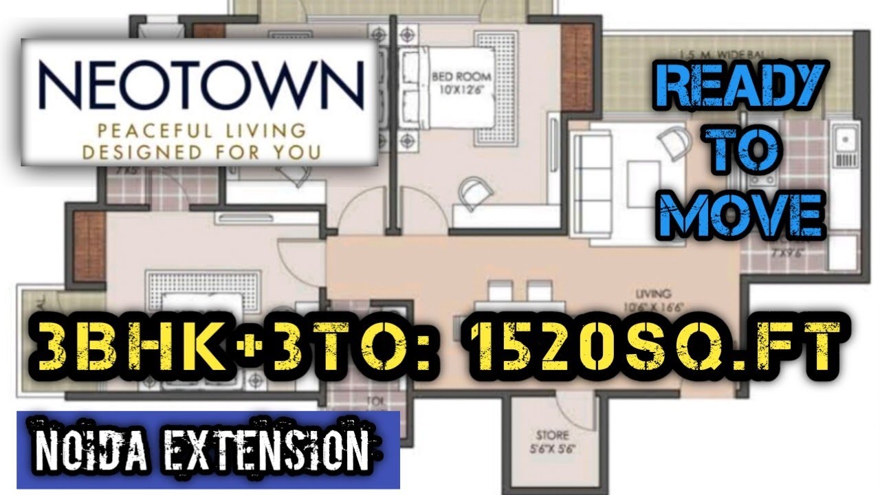 Low Budget 3bhk || Neotown || Noida Extension - YouTube