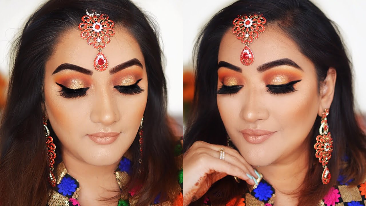 Diwali Makeup Look Indian party makeup tutorial हिंदी - YouTube