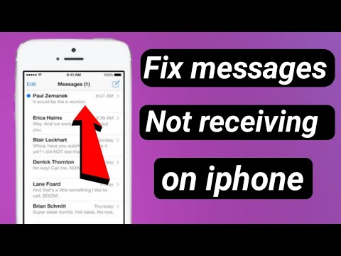 How to fix iphone text messages Not receiving// - YouTube