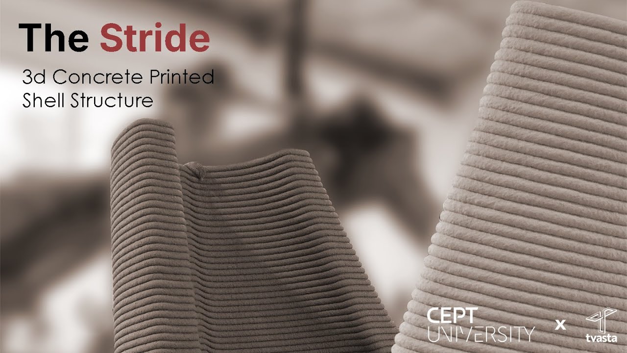 The Stride: A 3D-Printed Concrete Shell Structure - YouTube