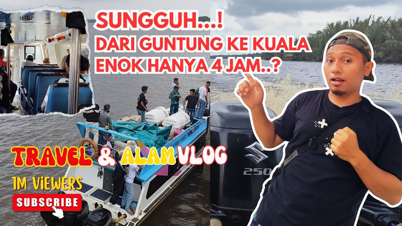 SUNGGUH📍Perjalanan Guntung-Kuala Enok dapat menikmati alam sepanjang ...