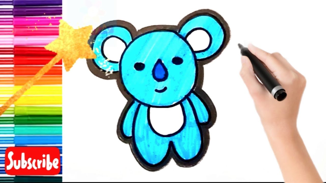 How to Draw BT21 Koya Character cartoon |Menggambar Melukis Mewarnai ...
