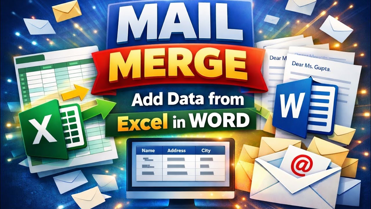 Why Is Mail Merge Used in MS Word l Can We Use Excel Data in Mail Merge ...