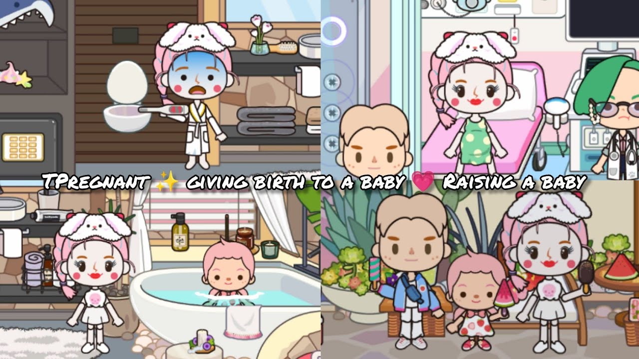 Pregnant giving birth to a baby 💗 Raising a baby ท้อง คลอดลูก เลี้ยงเบ ...