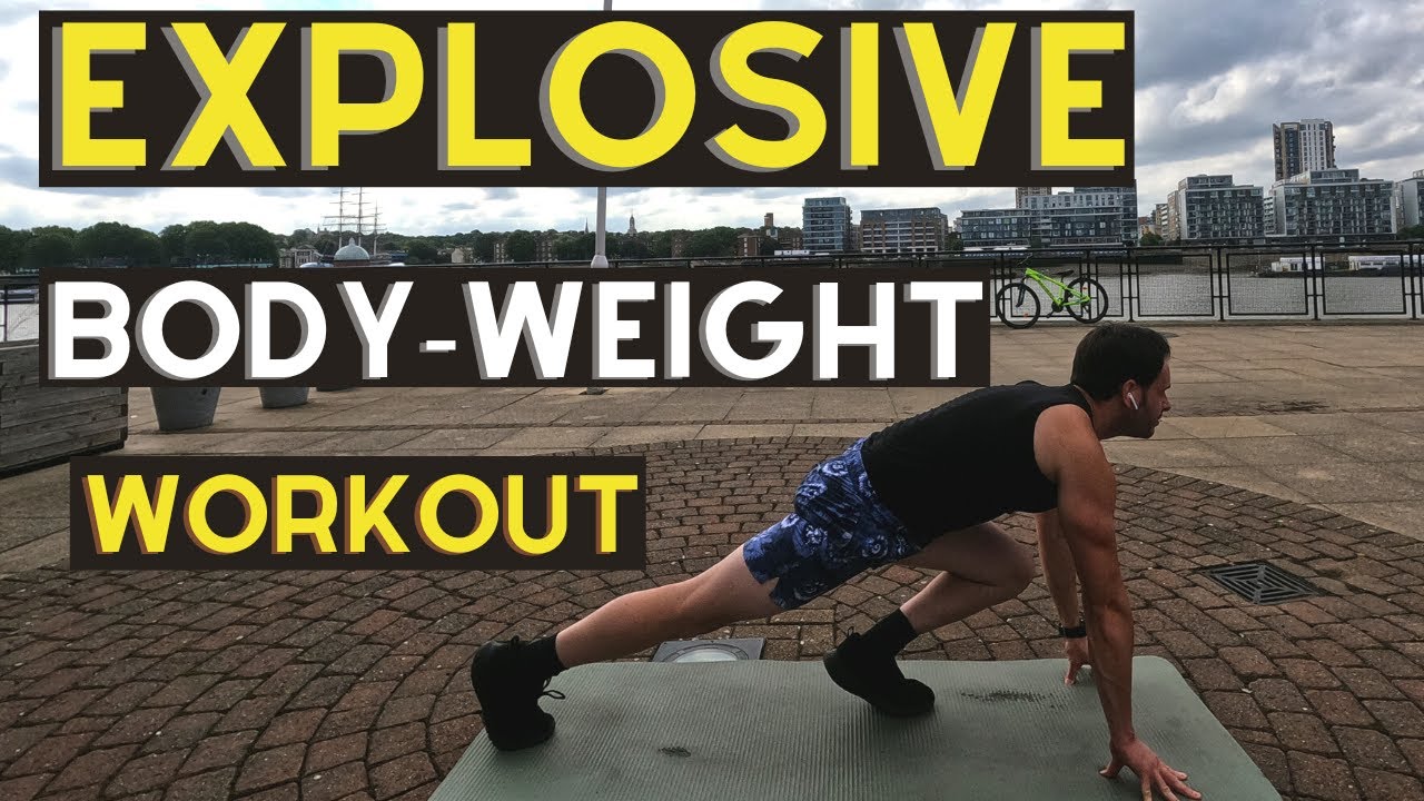 13 Minute Explosive Body Weight Workout (No Equipment) Follow Along ...