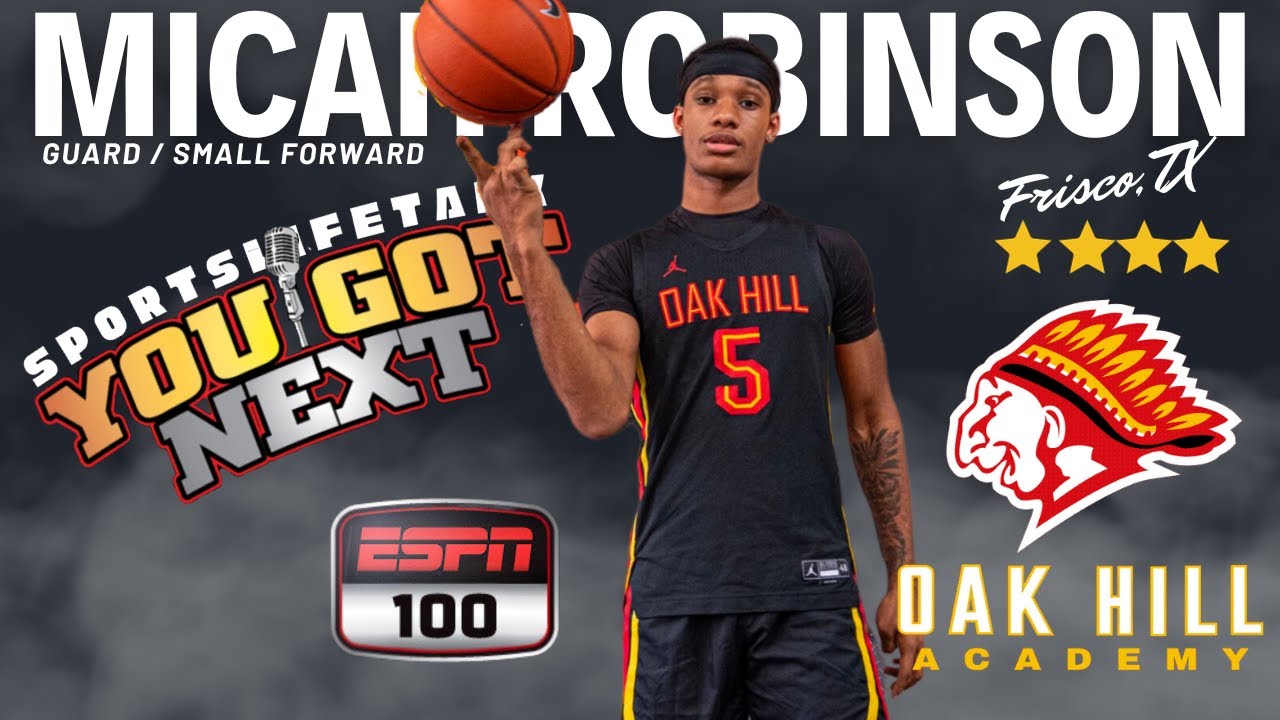 Micah Robinson on being more than a big and keeping the Oak Hill legacy ...