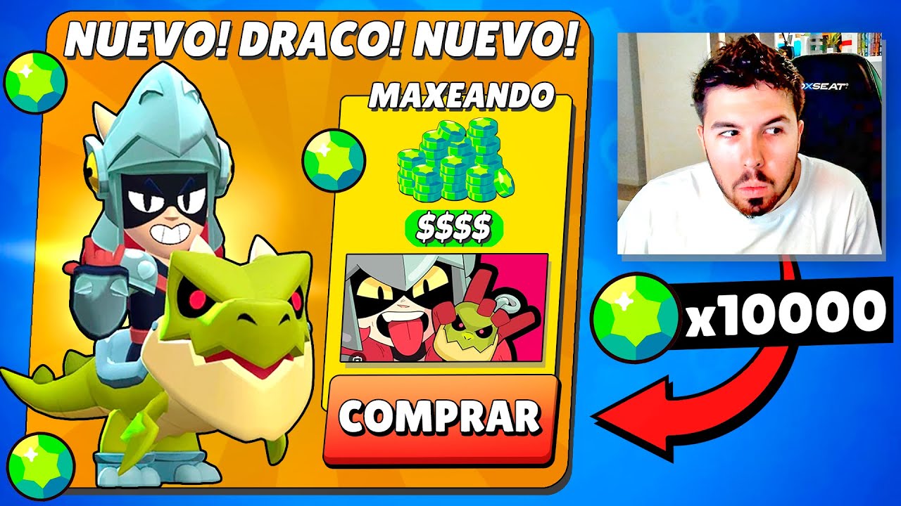 NUEVO BRAWLER LEGENDARIO! Compro y Maxeo a DRACO | Brawl Stars - YouTube